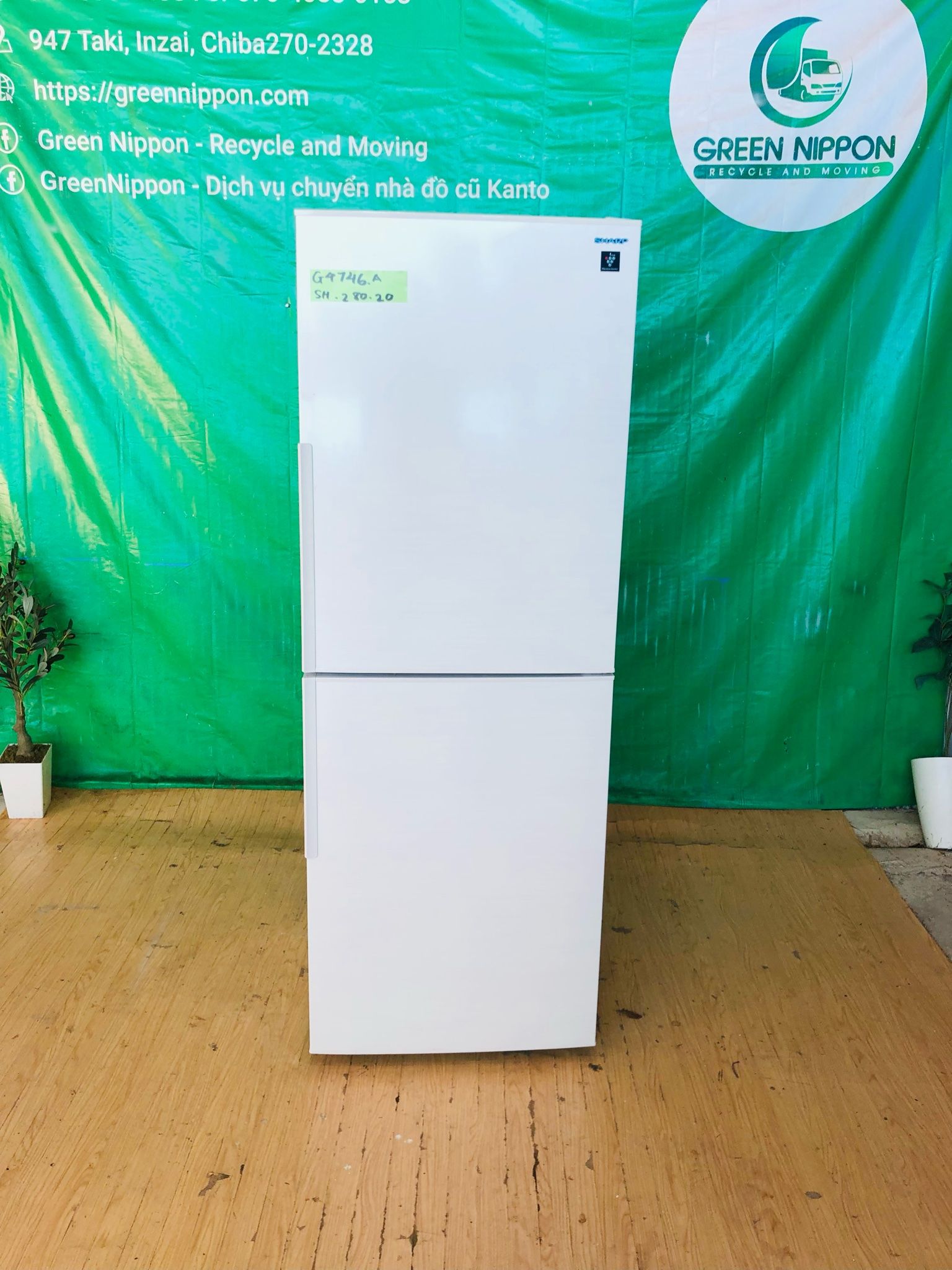 Tủ lạnh 280L G4746A20 SHARP (fridge) – greennippongroup