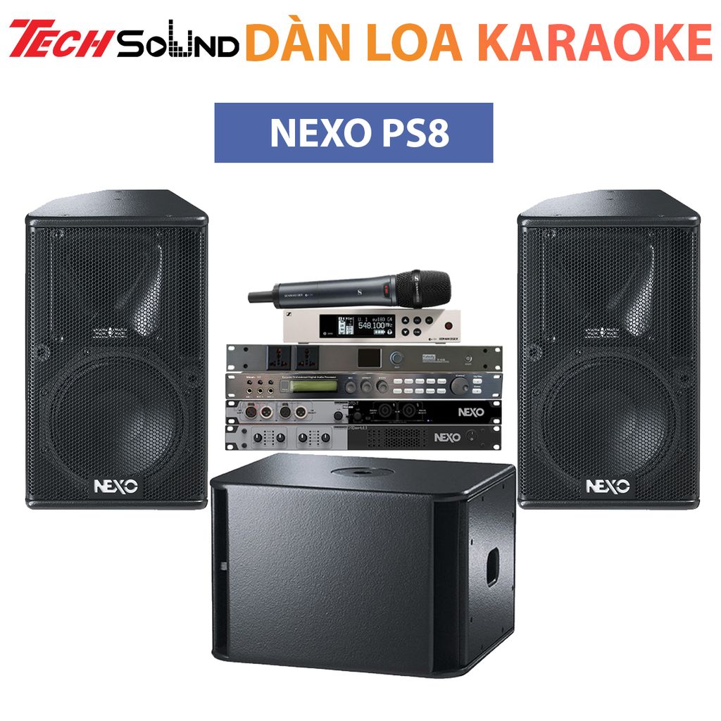 Dàn Loa karaoke gia đình NEXO PS8 | Hiện đại, sang trọng, chất lượng