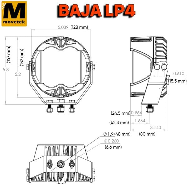 Đèn Baja Designs LP4 Pro | Movetek