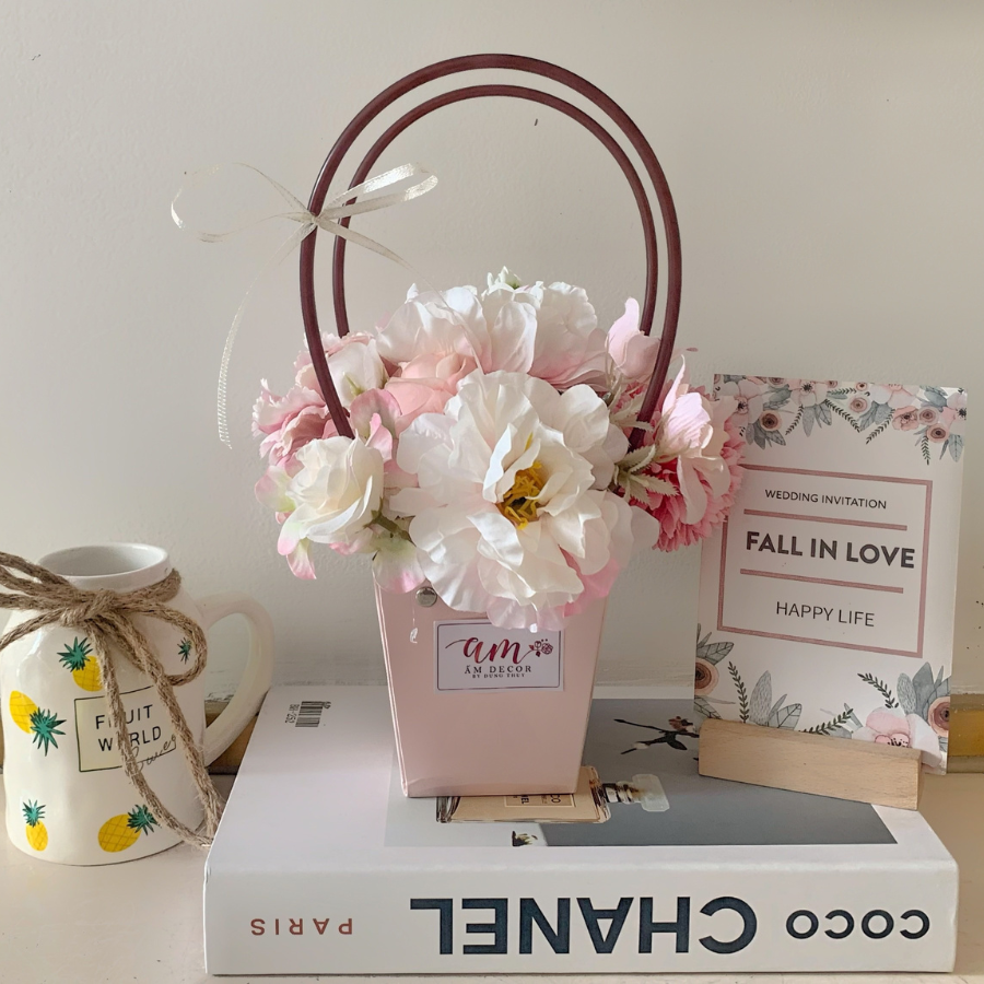 Giỏ hoa mini Pretty – Ấm Decor