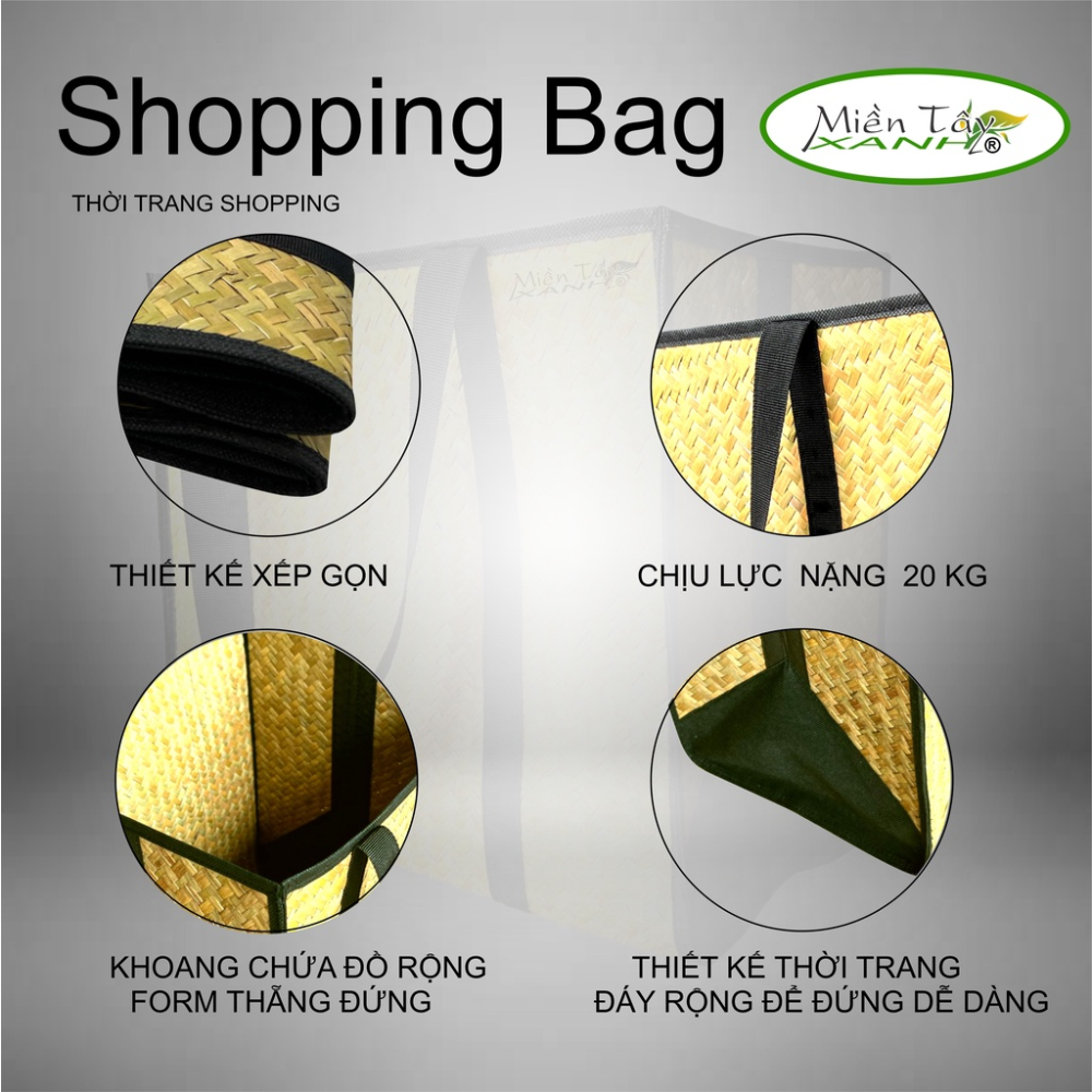 Túi Tote Tiêu Chuẩn 06 – Green Craft - Miền Tây Xanh