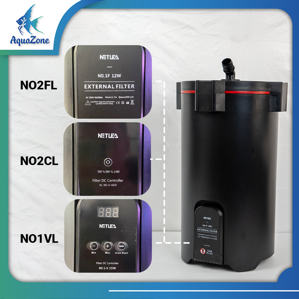 Lọc thùng Netlea NO1, NO2 cao cấp tích hợp sẵn bơm | Lọc thùng bể cá h ...