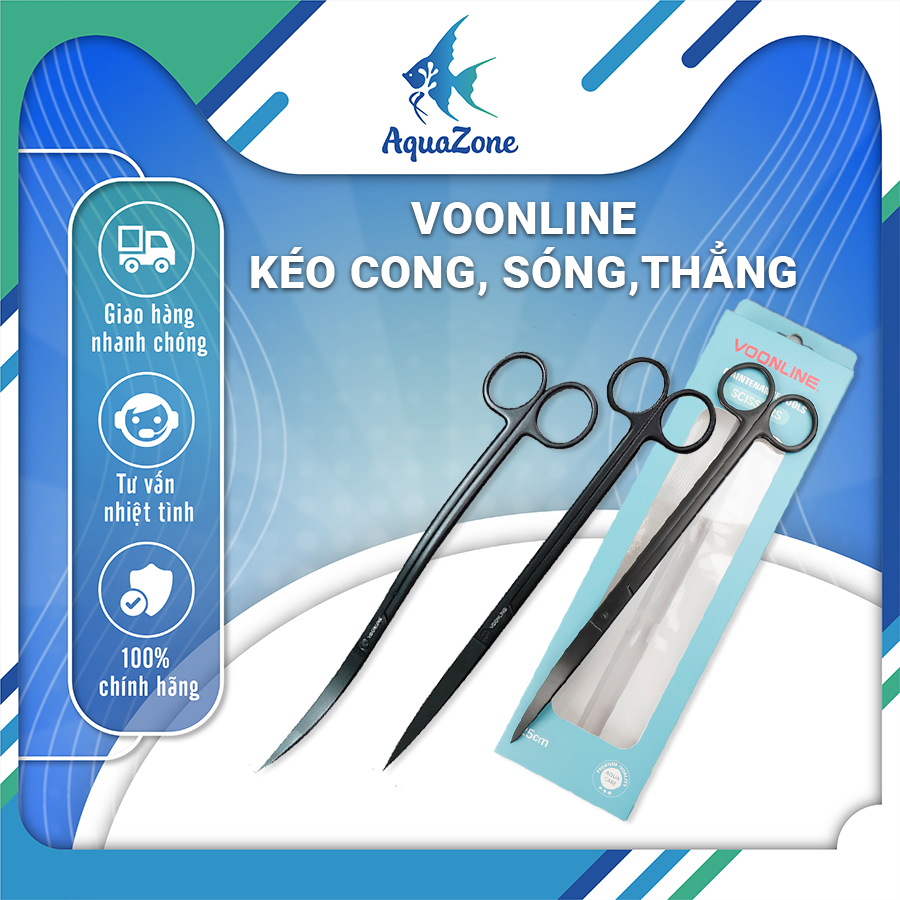 Kéo cắt tỉa cây thủy sinh Vooline thép cacbon không gỉ - Dụng cụ trồng ...