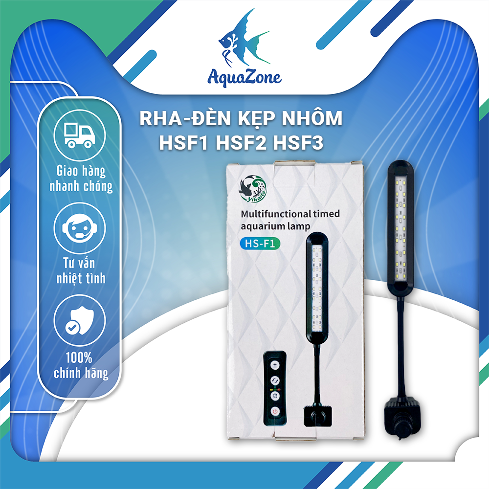 Đèn led kẹp nhôm RHA HSF1, HSF2, HSF3 dành cho bể thủy sinh vừa và nhỏ - AquaZone - Siêu thị cá cảnh