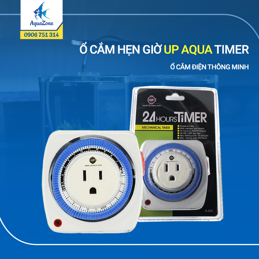 Ổ cắm hẹn giờ Up Aqua- Timer ổ cắm điện thông minh - AquaZone - Siêu thị cá cảnh
