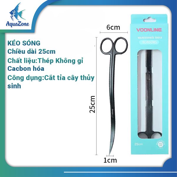Kéo cắt tỉa cây thủy sinh Vooline thép cacbon không gỉ - Dụng cụ trồng ...