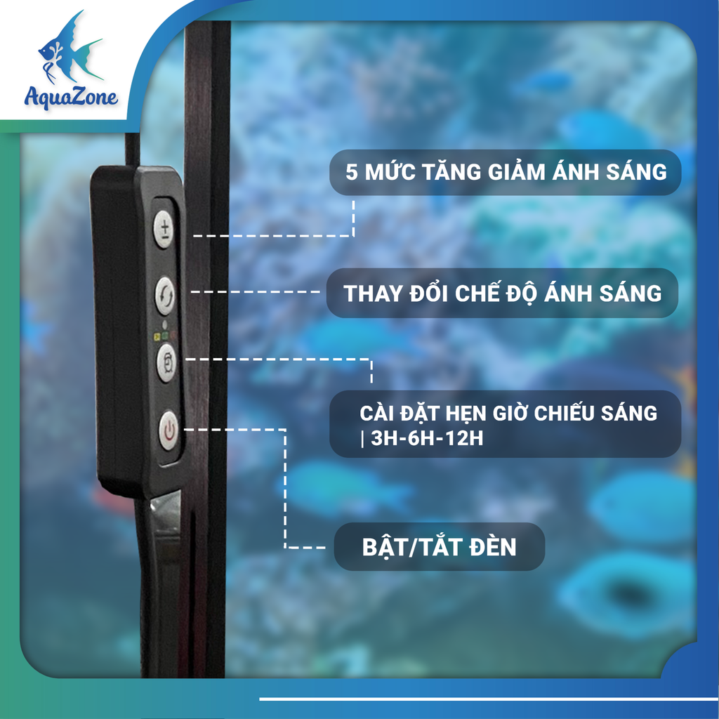 Đèn lon nhôm RHA F960 | Đèn led thả treo cho bể thủy sinh, bể cá ...