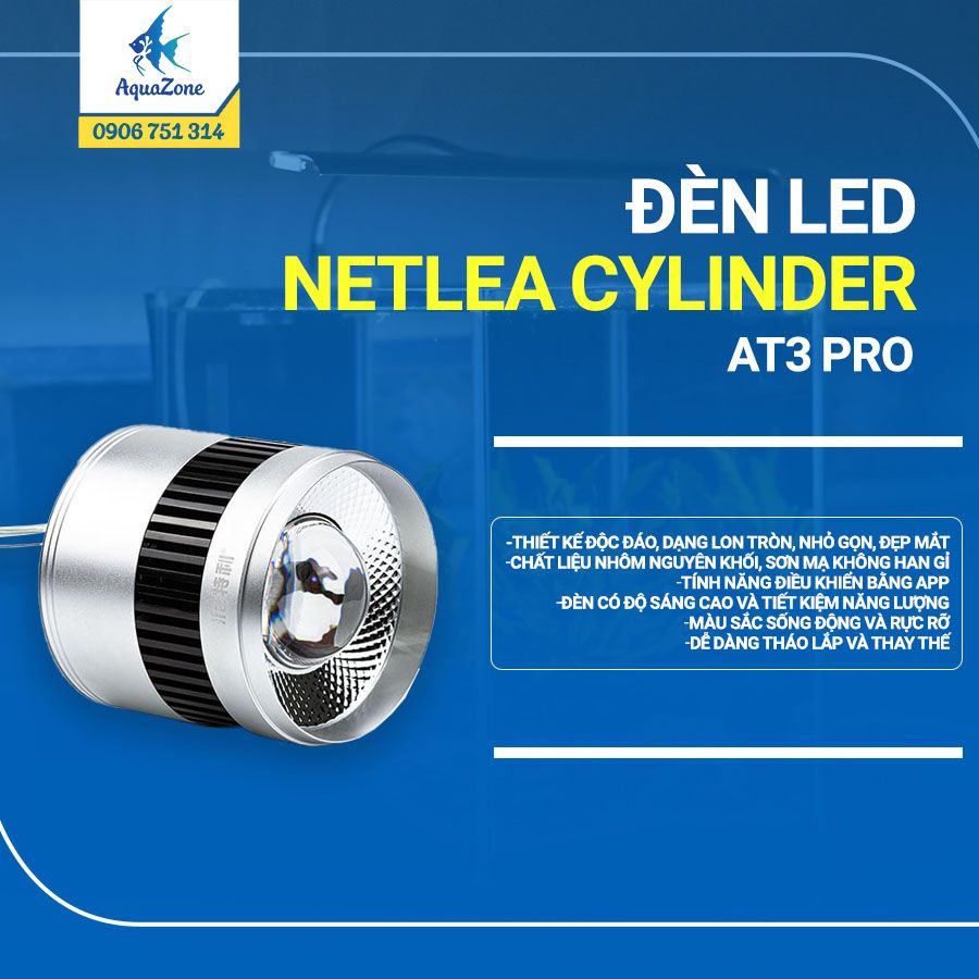 ĐÈN NETLEA CYLINDER AT3 PRO 65W, 100W (DẠNG LON NHÔM) - AquaZone - Siêu ...