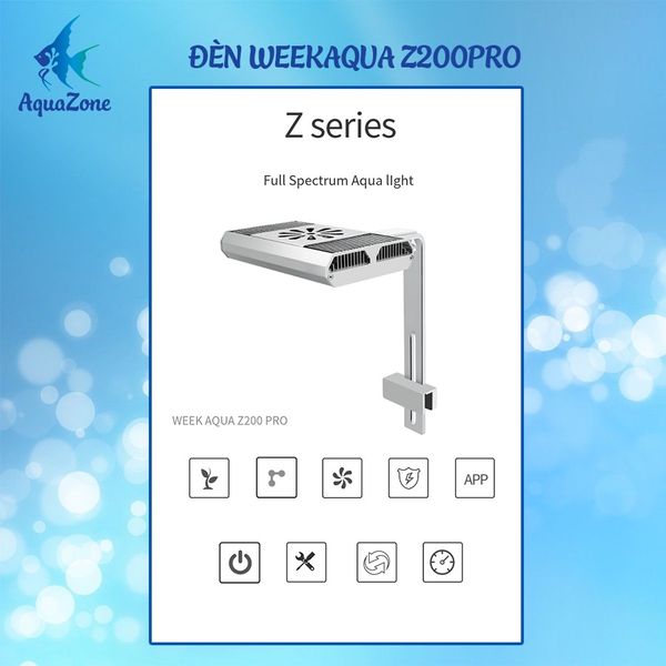 ĐÈN THUỶ SINH THẾ HỆ MỚI WEEKAQUA Z200 PRO (Dùng App) - AquaZone - Siêu ...