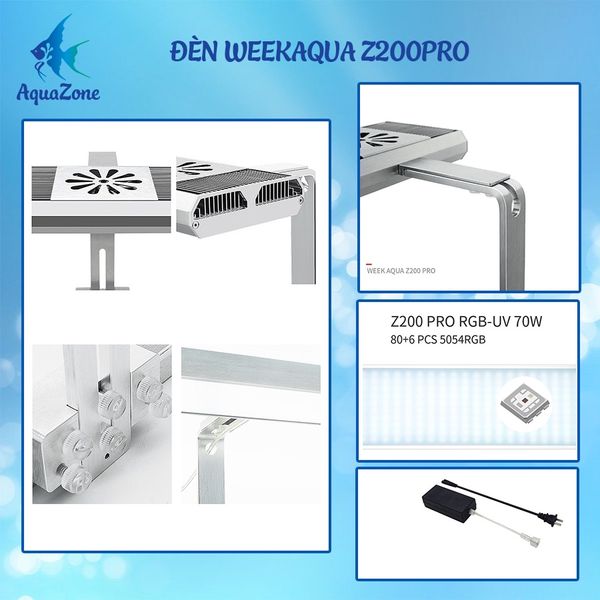 ĐÈN THUỶ SINH THẾ HỆ MỚI WEEKAQUA Z200 PRO (Dùng App) - AquaZone - Siêu ...