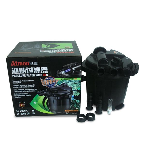 Thùng lọc nước hồ cá ATMAN - EF 300UV - AquaZone - Siêu thị cá cảnh