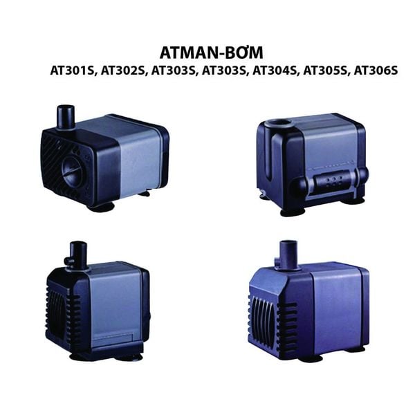 Máy bơm nước bể cá ATMAN - (AT 301S - AT 302S - AT 303S - AT 304S - AT - AquaZone - Siêu thị cá cảnh
