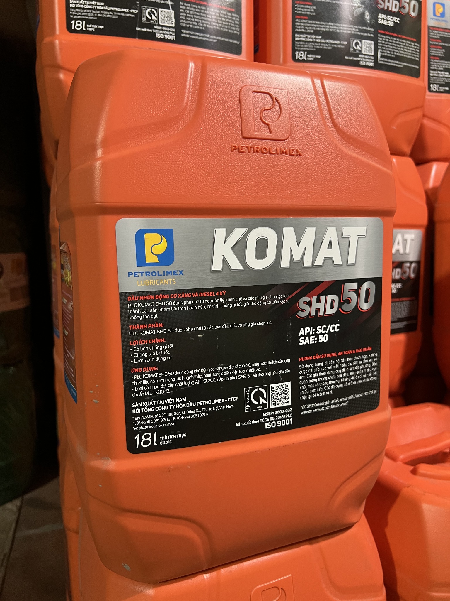 Dầu động cơ PLC Komat SHD 50 – Công Ty TNHH Thịnh Phát T&P