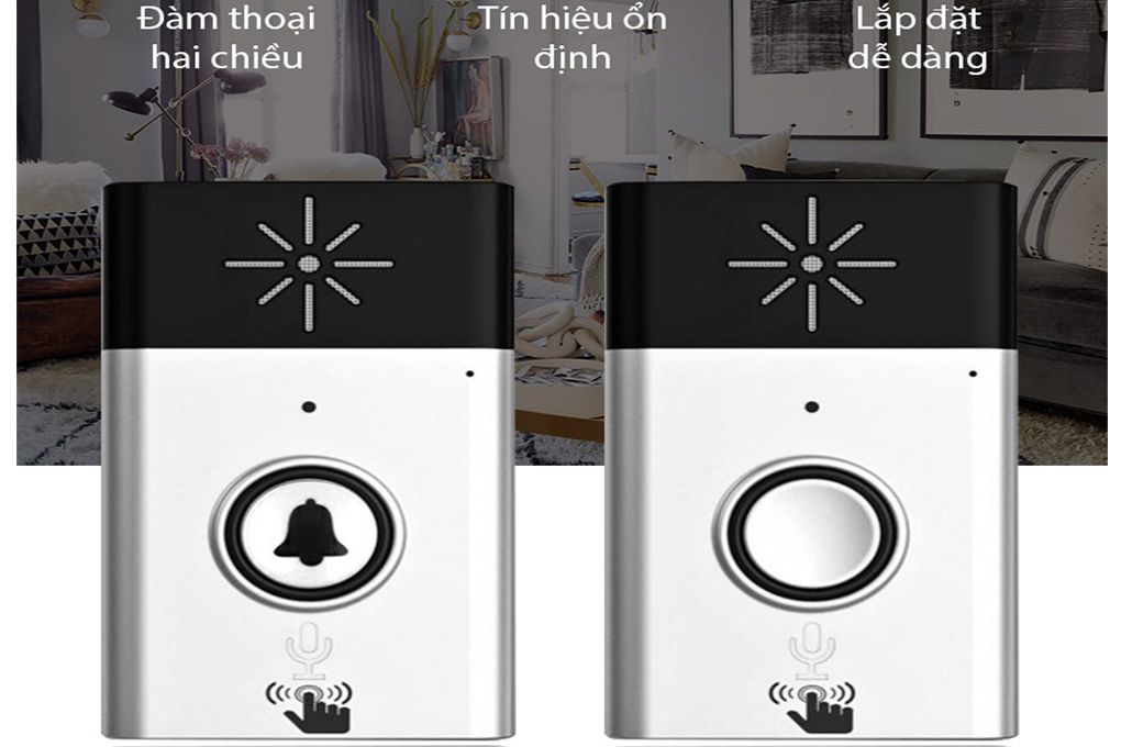 Chuông cửa không dây đàm thoại 2 chiều Intercom Doorbell H6