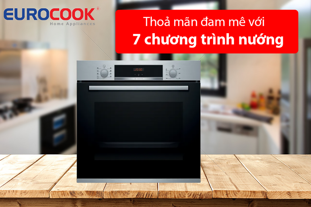 Lò nướng Bosch HBA512BR0 Seri 4 (Viền inox)