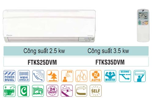 Dàn lạnh Multi điều hòa treo tường Daikin 1 chiều 12.000BTU FTKS35DVM