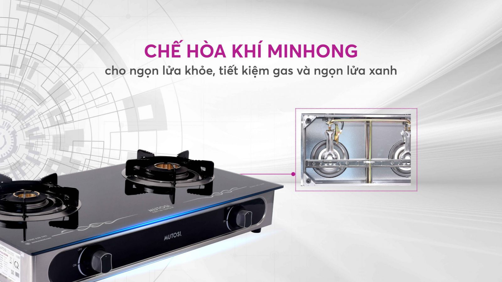Bếp ga dương Mutosi MG-66M