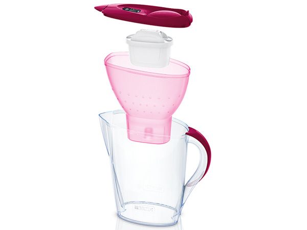 Bình lọc nước Brita Marella Basic/Cool Berry 2.4 lít (có sẵn 1 lõi lọc