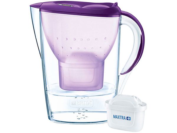 Bình lọc nước Brita Marella Basic/Cool Purple 2.4 lít (có sẵn 1 lõi lọ