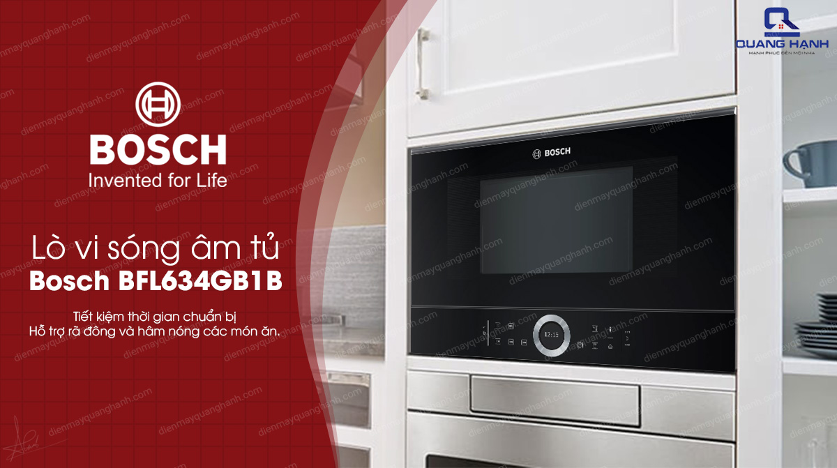 Lò vi sóng âm tủ Bosch BFL634GB1B