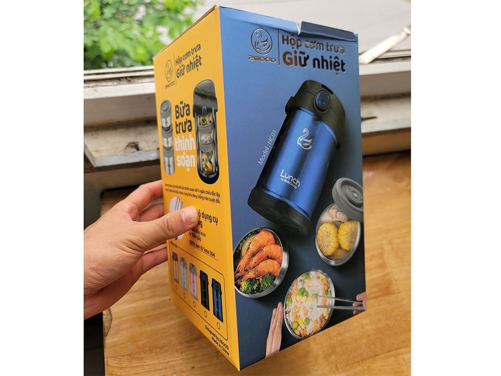 Hộp cơm giữ nhiệt 2GOOD Lunch Box HC01 (2 lít) - Kèm muỗng và đũa inox
