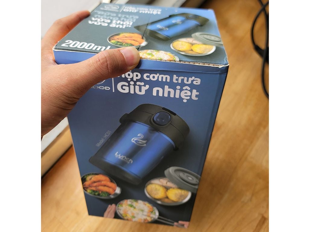 Hộp cơm giữ nhiệt 2GOOD Lunch Box HC01 (2 lít) - Kèm muỗng và đũa inox