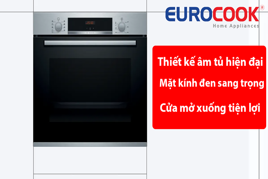 Lò nướng Bosch HBA512BR0 Seri 4 (Viền inox)