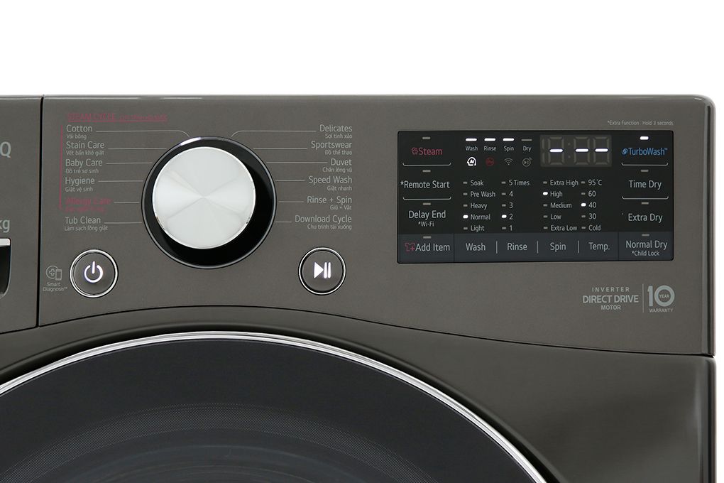 Máy Giặt sấy LG Inverter 15 kg F2515RTGB