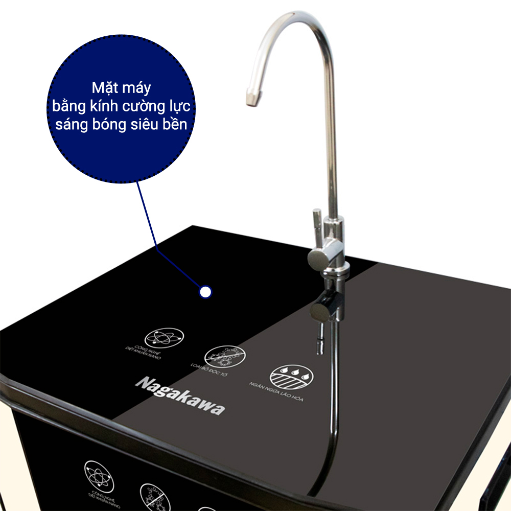 Máy lọc nước RO 7 cấp lọc Nagakawa NAG0512 - Bảo hành 12 tháng - Hàng