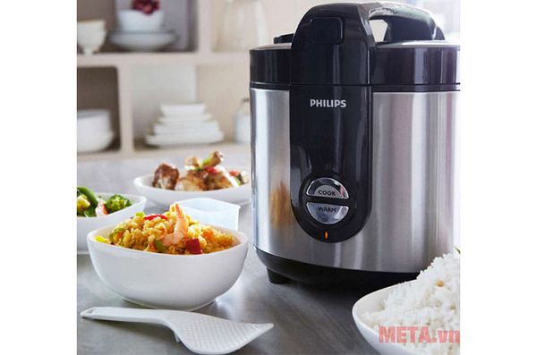 Nồi cơm điện Philips HD3132/66 (màu bạc)