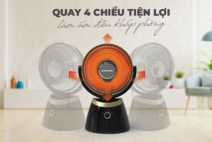 Quạt sưởi Carbon Sunhouse SHD7008