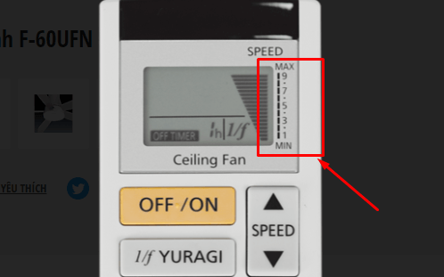 Quạt trần 5 cánh đèn LED Panasonic F-60UFN