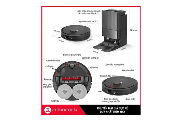 Robot hút bụi lau nhà Roborock Q Revo S