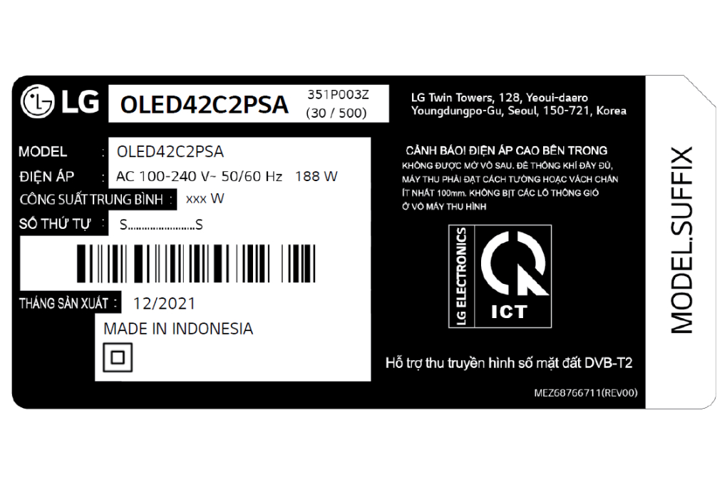 Smart Tivi LG OLED 4K 42 inch OLED42C2PSA [42C2] Giá Rẻ