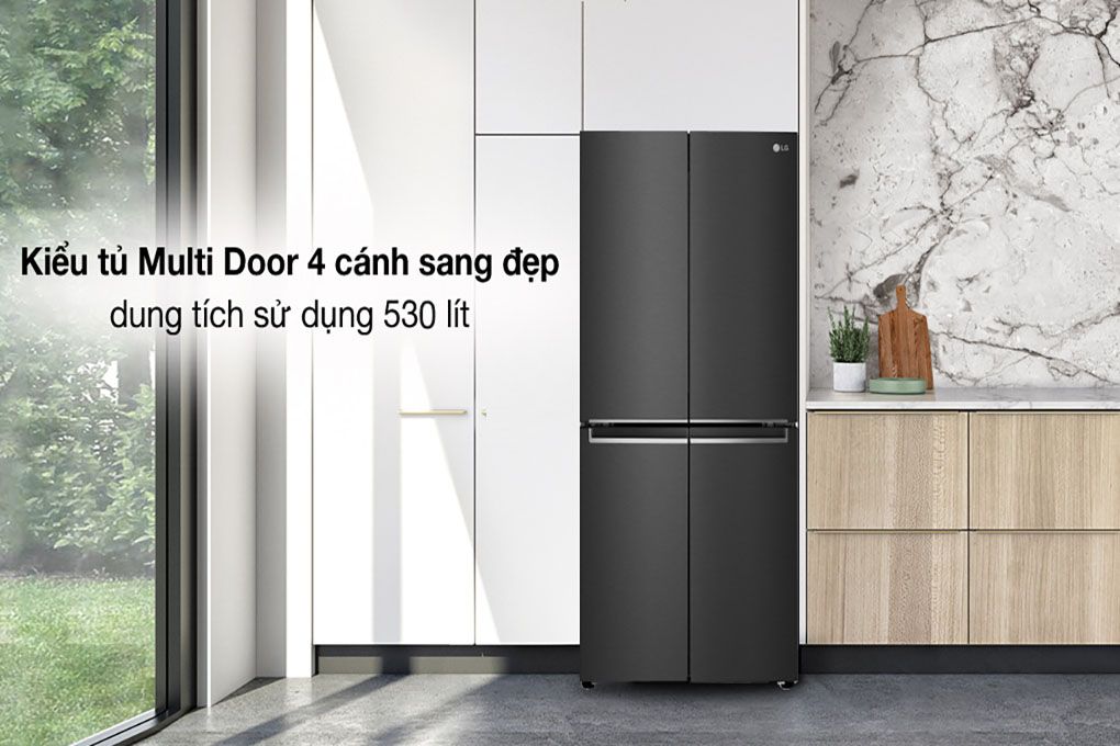 Tủ lạnh LG Inverter 530 lít GR-B53MB (4 cánh)