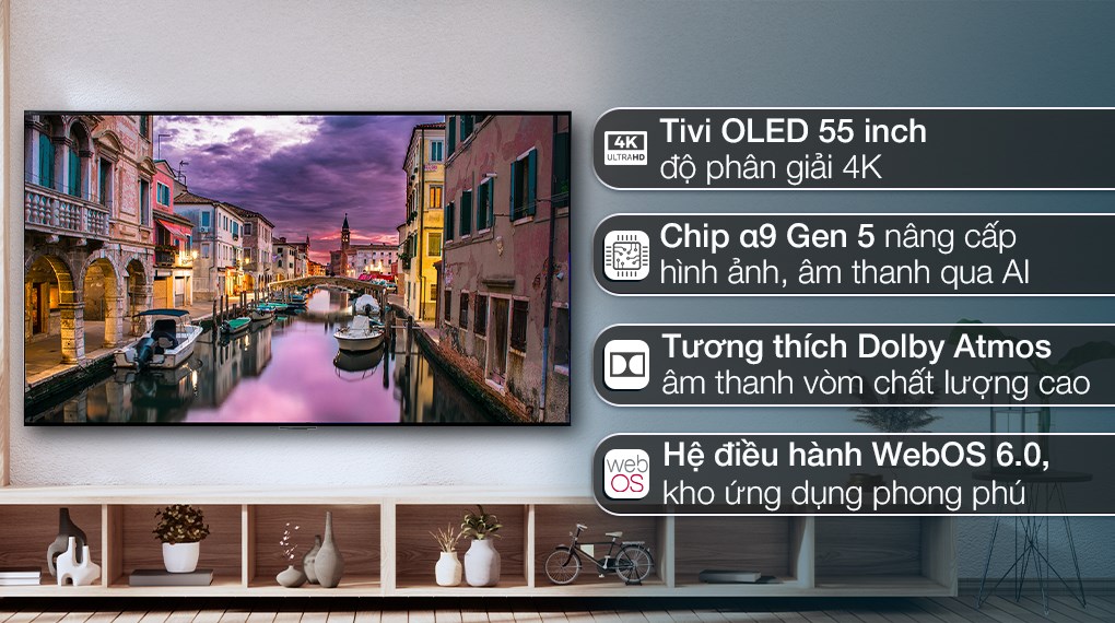 Smart Tivi LG OLED 4K 55 inch OLED55G2PSA [55G2] Giá Rẻ
