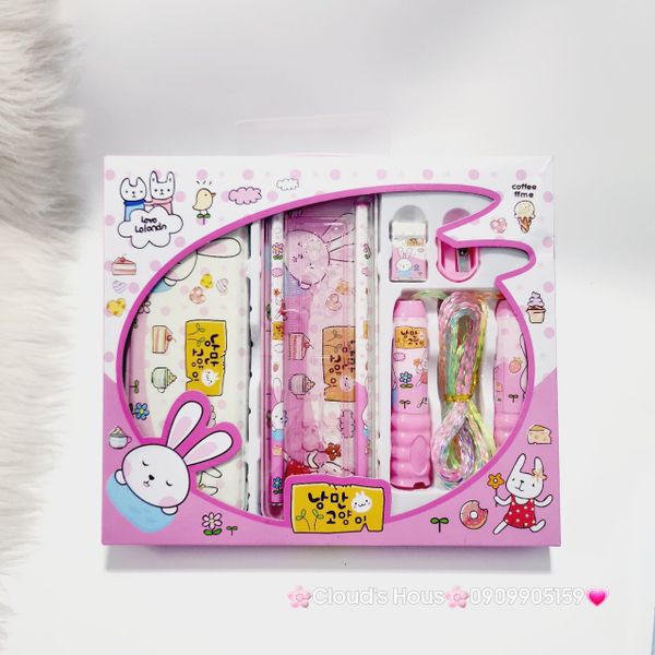 Bộ Đồ Dùng Học Tập Cho Bé - HJ-9918 (6 món) - Thông tin sản phẩm: 1 cụ