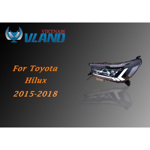Đèn pha cho Toyota Hilux 2015-2018 mẫu FULL LED – Vlight Việt Nam