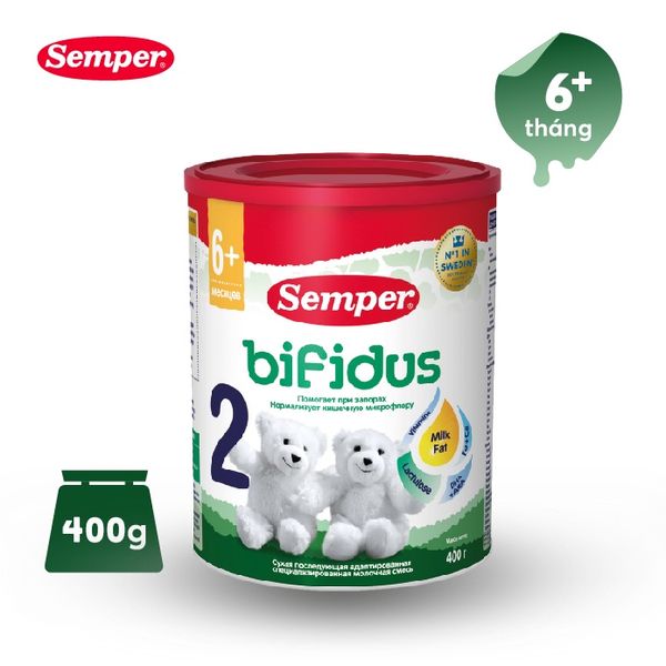 Sữa bột công thức Semper Bifidus số 2 400g – Baby Corporation Việt Nam