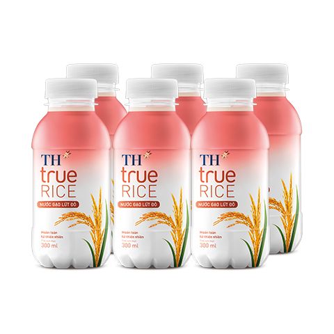 Nước gạo lứt đỏ TH true RICE (Lốc 6 chai x 300ml) – TH SHOP