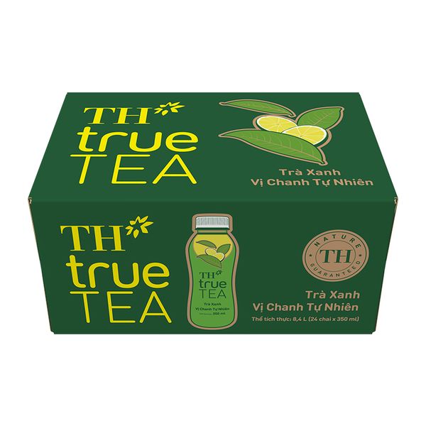 Trà xanh vị chanh tự nhiên - TH TRUE TEA (Lốc 6 chai x 350ml) – TH SHOP