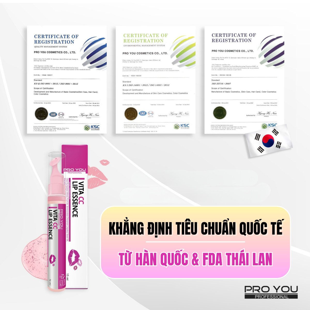 Tinh chất dưỡng môi cô đặc PRO YOU Professional Vita CC Lip Essence 15 ...