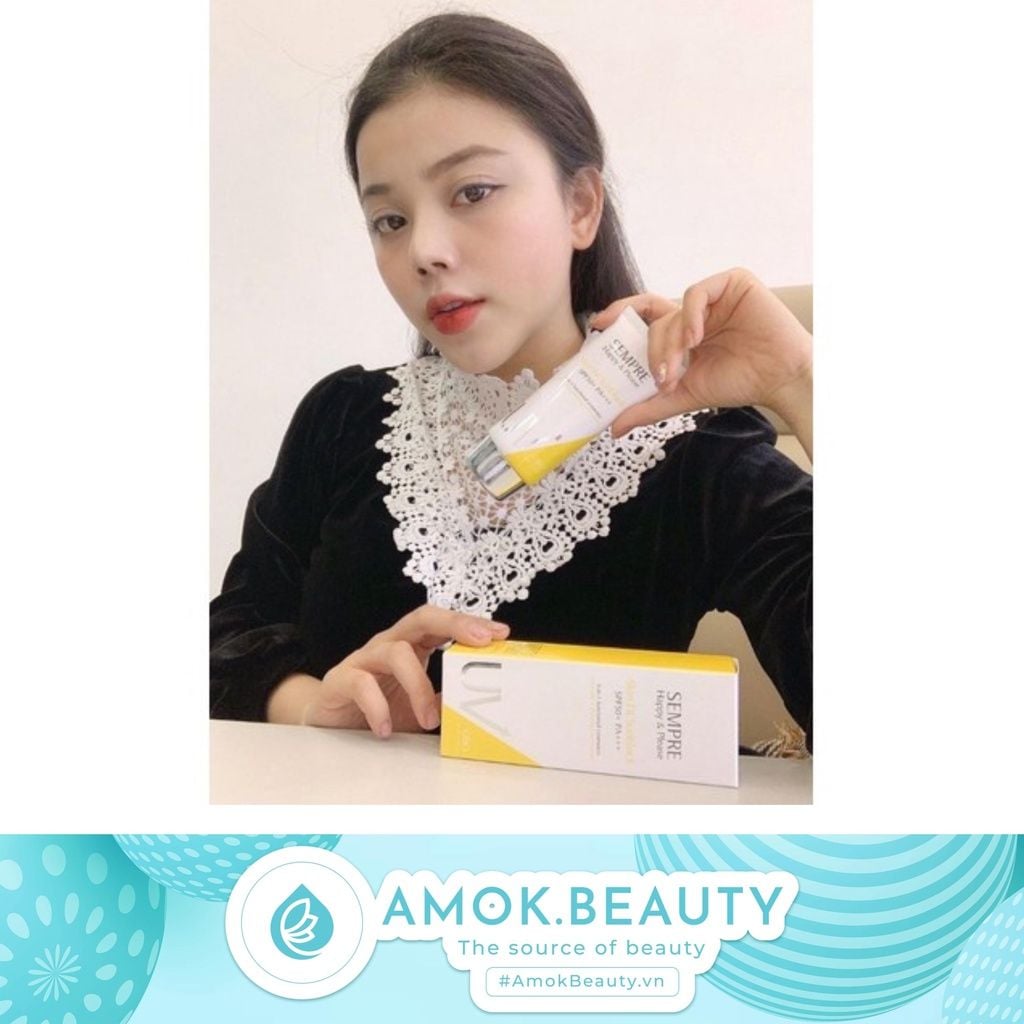 Kem chống nắng dưỡng trắng Geo Sempre Happy & Please Skin Fit Sunblock ...