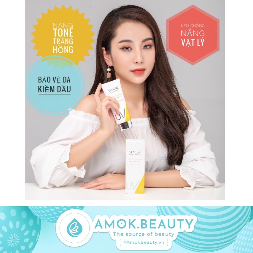 Kem chống nắng dưỡng trắng Geo Sempre Happy & Please Skin Fit Sunblock ...