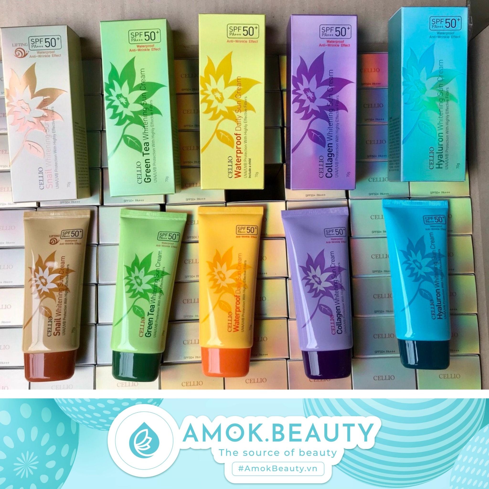 Kem Chống Nắng Cellio Sun Cream SPF50 PA+++70g – Amok.Beauty