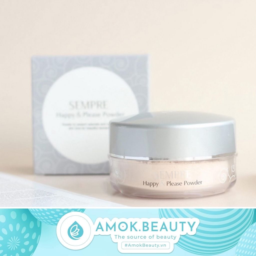 Phấn Phủ Bột Kiềm Dầu Siêu Mịn Geo Sempre Happy & Please Powder 25g ...