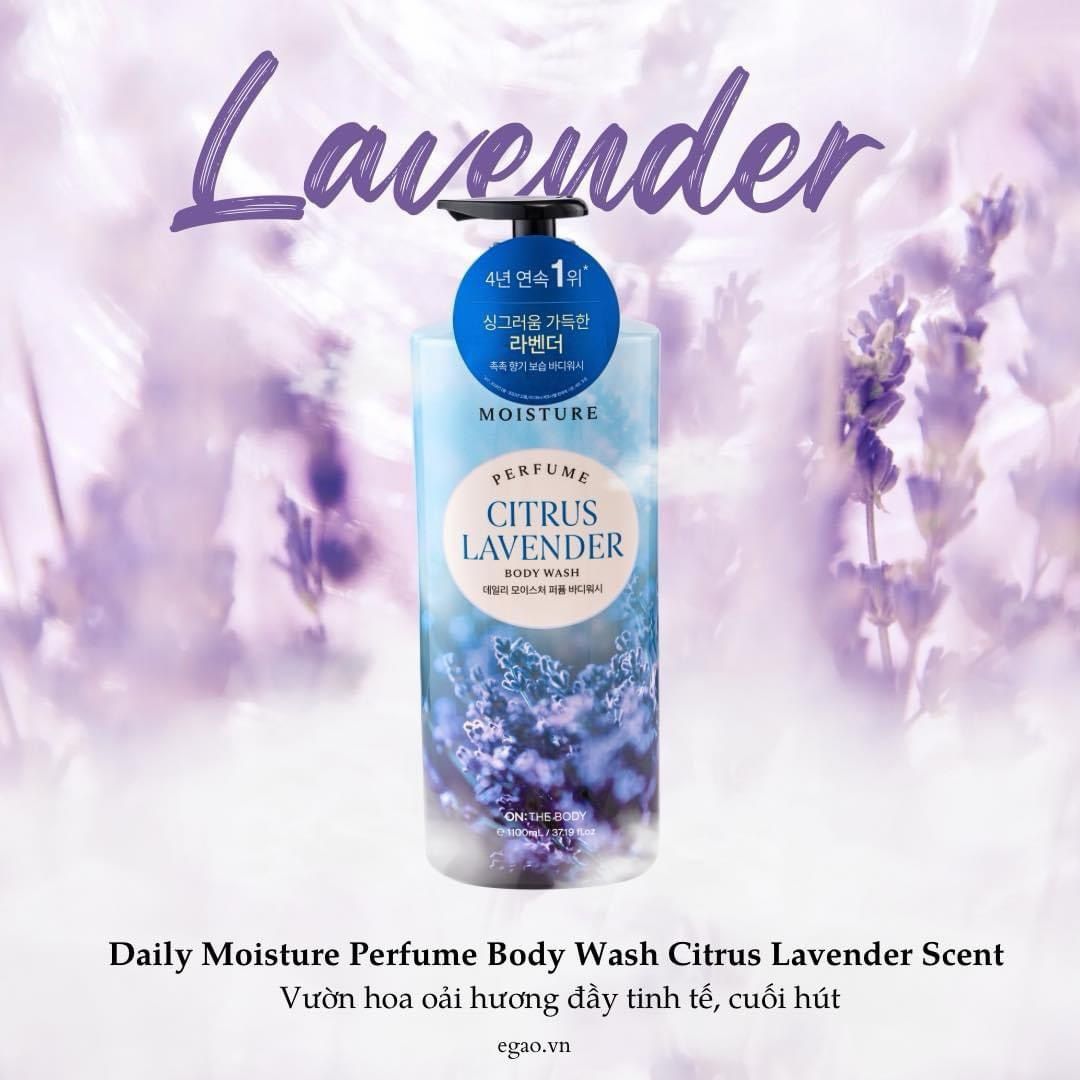 Sữa tắm hương nước hoa 24h ON:THE BODY DAILY MOISTURE PERFUME body was ...