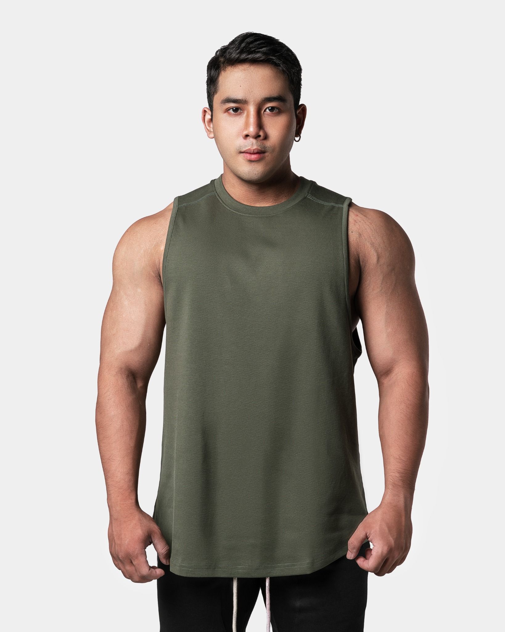 IRFV PREMIUM TANK TOP OLIVE – IRON FEVER VIETNAM