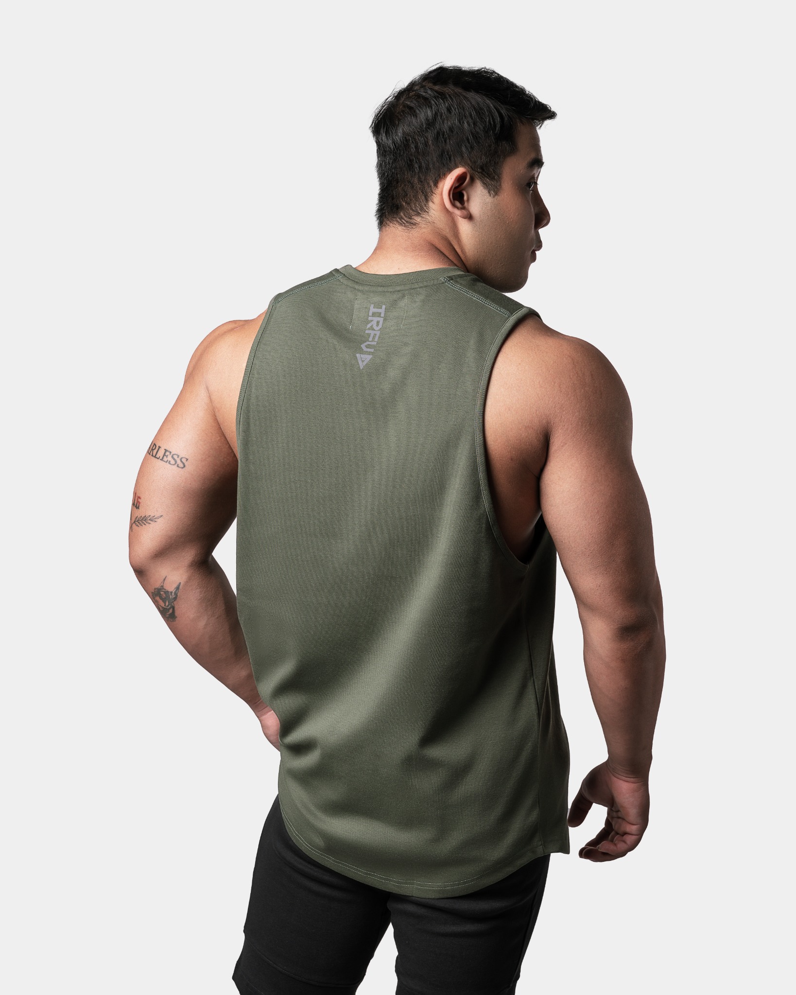 IRFV PREMIUM TANK TOP OLIVE – IRON FEVER VIETNAM