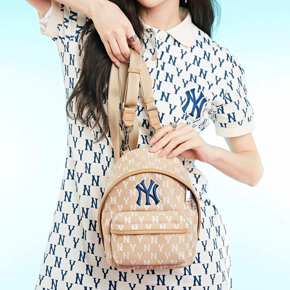 Balo MLB Monogram Jacquard Mini Backpack New York Yankees 3ABKS012N-50 ...